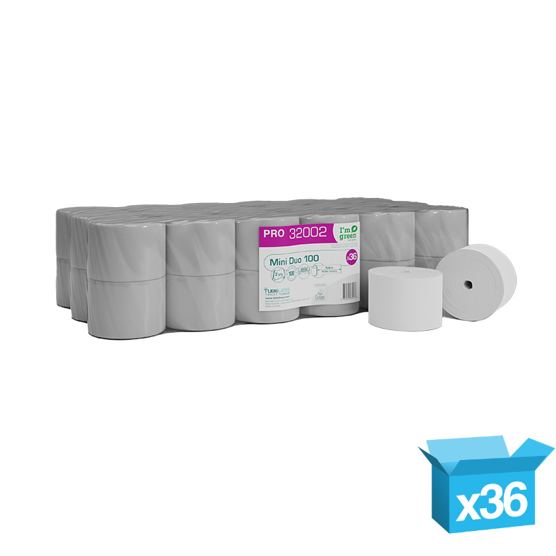2-ply Tubeless mini duo toilet paper 101.5m | Tubeless Toilet Paper ...