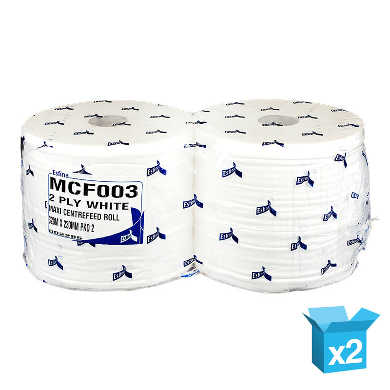2ply white Maxi/Combi rolls 23cmx320m | Industrial wipers | Paper ...