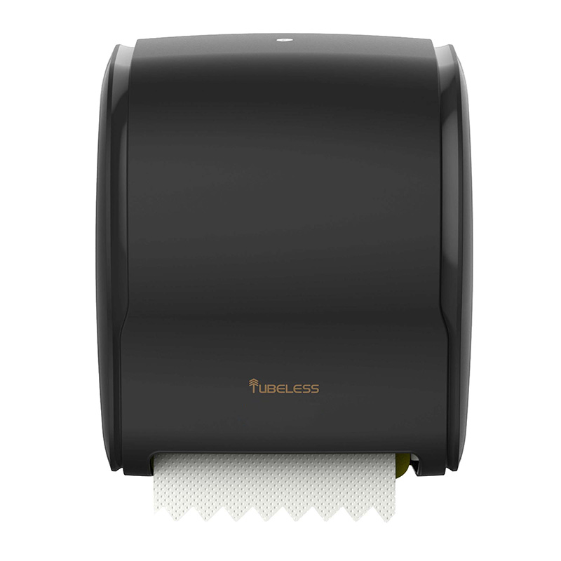 Tubeless auto cut handtowel roll dispenser - Executive Black | Hand ...