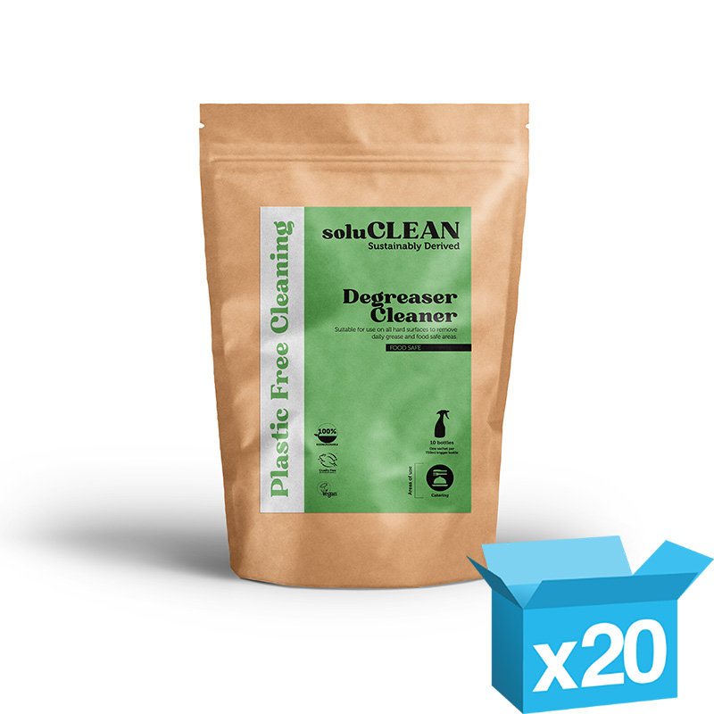 20 x Solupak Degreaser Cleaner (fragrance free) - pk10 | Sachet Dosing ...
