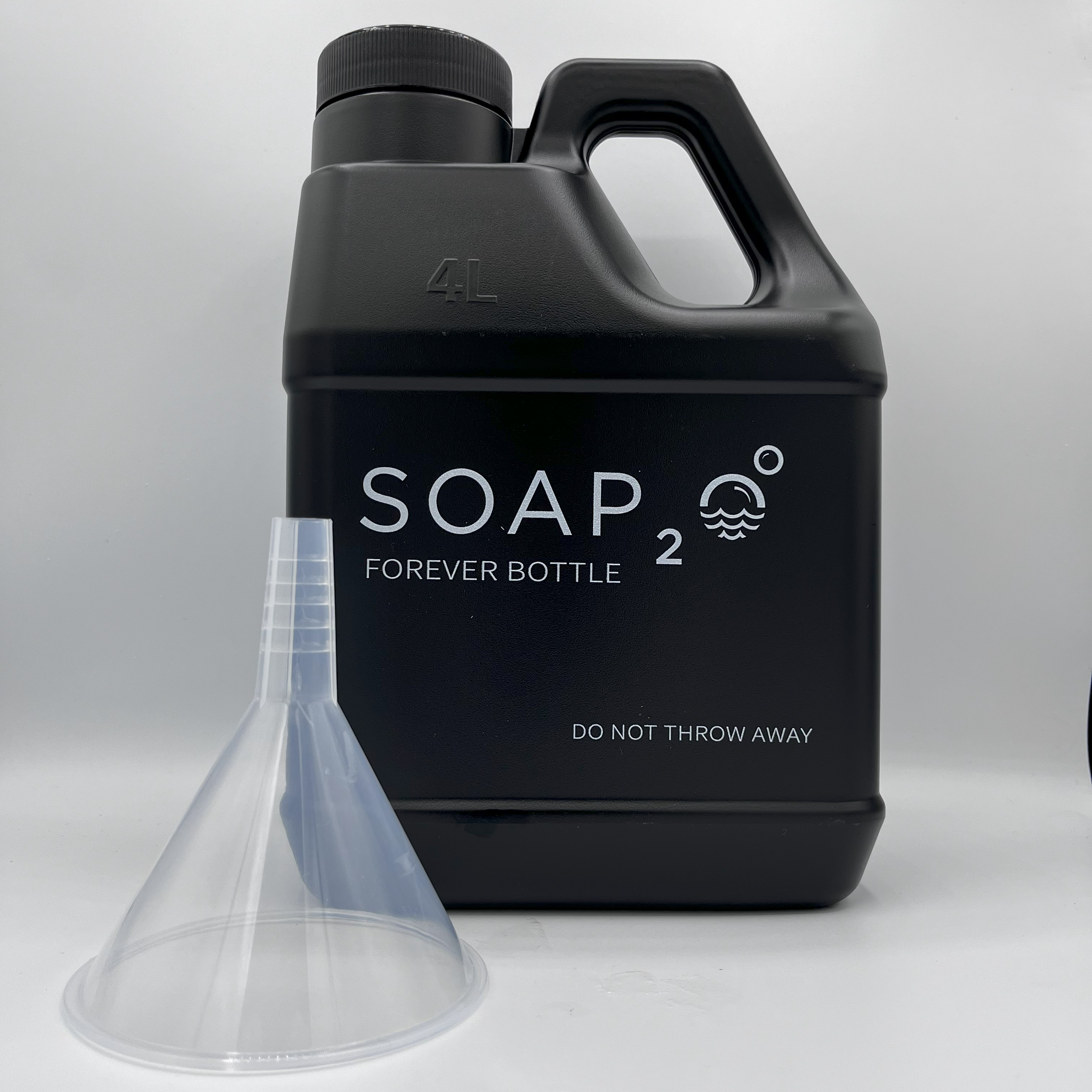 Soap2o Forever Bottle 4 ltr + Funnel | Soap2O Hydropod soap system ...