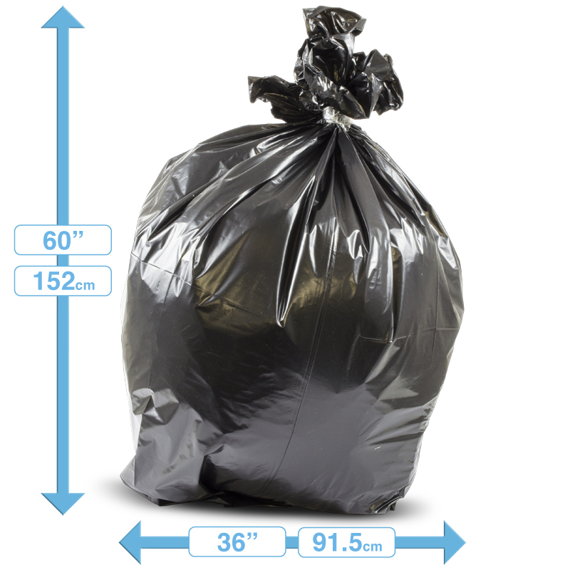 20x36x60 40m Oil drum sacks | Black refuse sacks | Waste management and ...