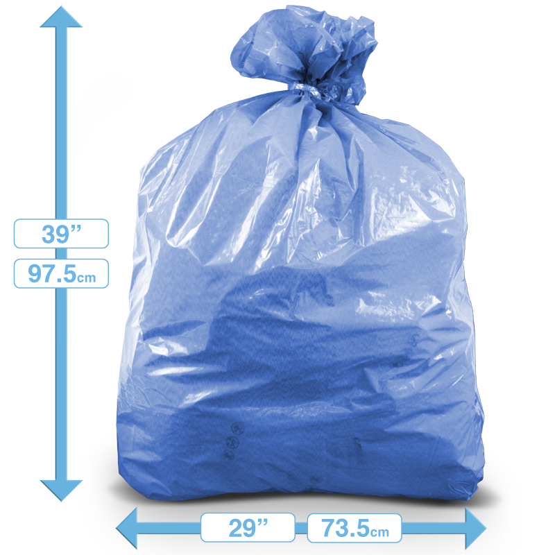 18x29x39 heavy duty Blue refuse sacks | Clear and Coloured refuse sacks ...
