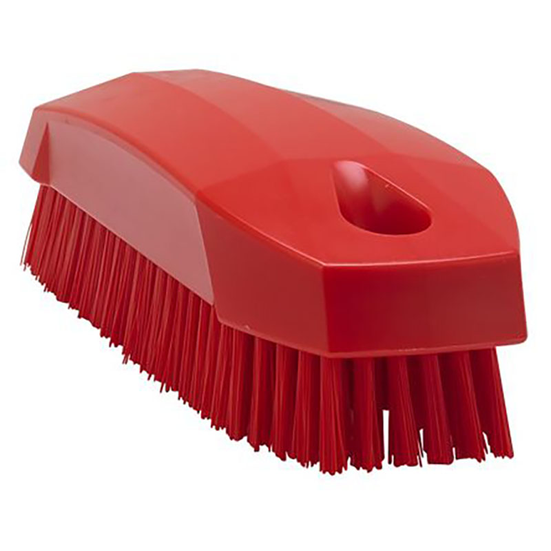 Hygiene Scrubbing brush 7" stiff Red | Hygienic brushware | Brooms ...